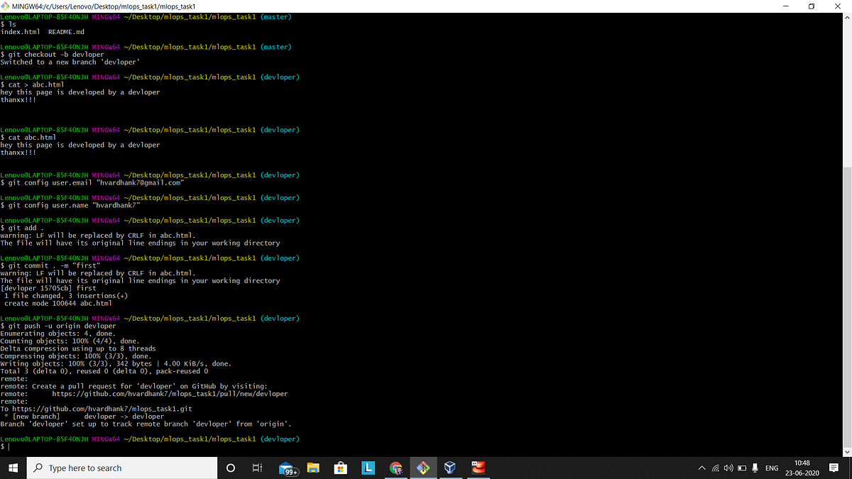 Working With Git Branches And Integrating Using Jenkins And Docker By Hvardhank Medium