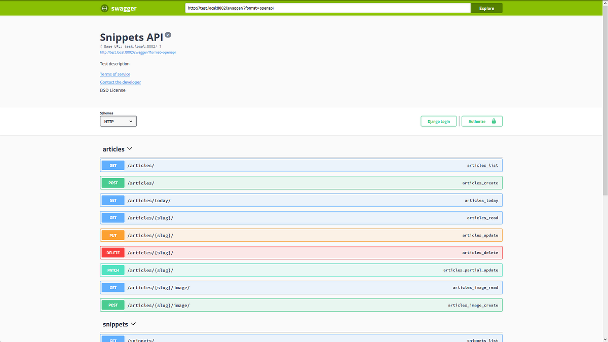 DRF-YASG Swagger API 문서 자동화. Django 프레임워크 기반 백엔드 서버의 API를 자동으로 문서화… | by 장태순 | Medium
