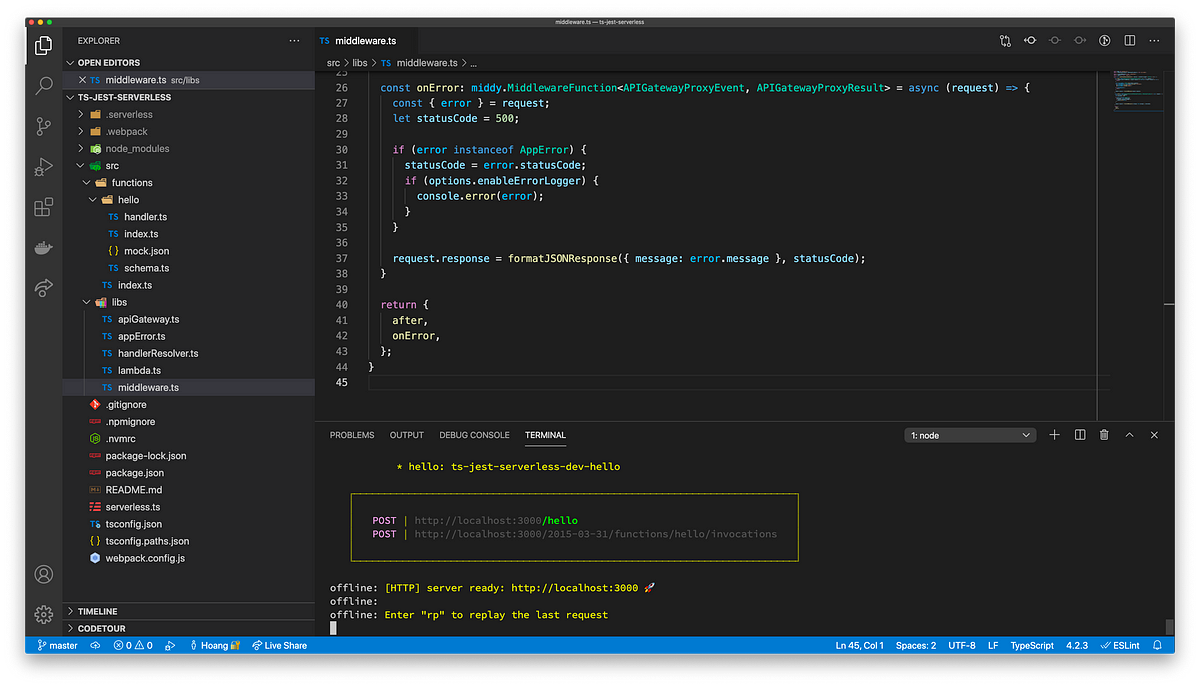 How To Start Typescript And Nodejs Aws Function With Serverless By Hoang Dinh Javascript In 5689