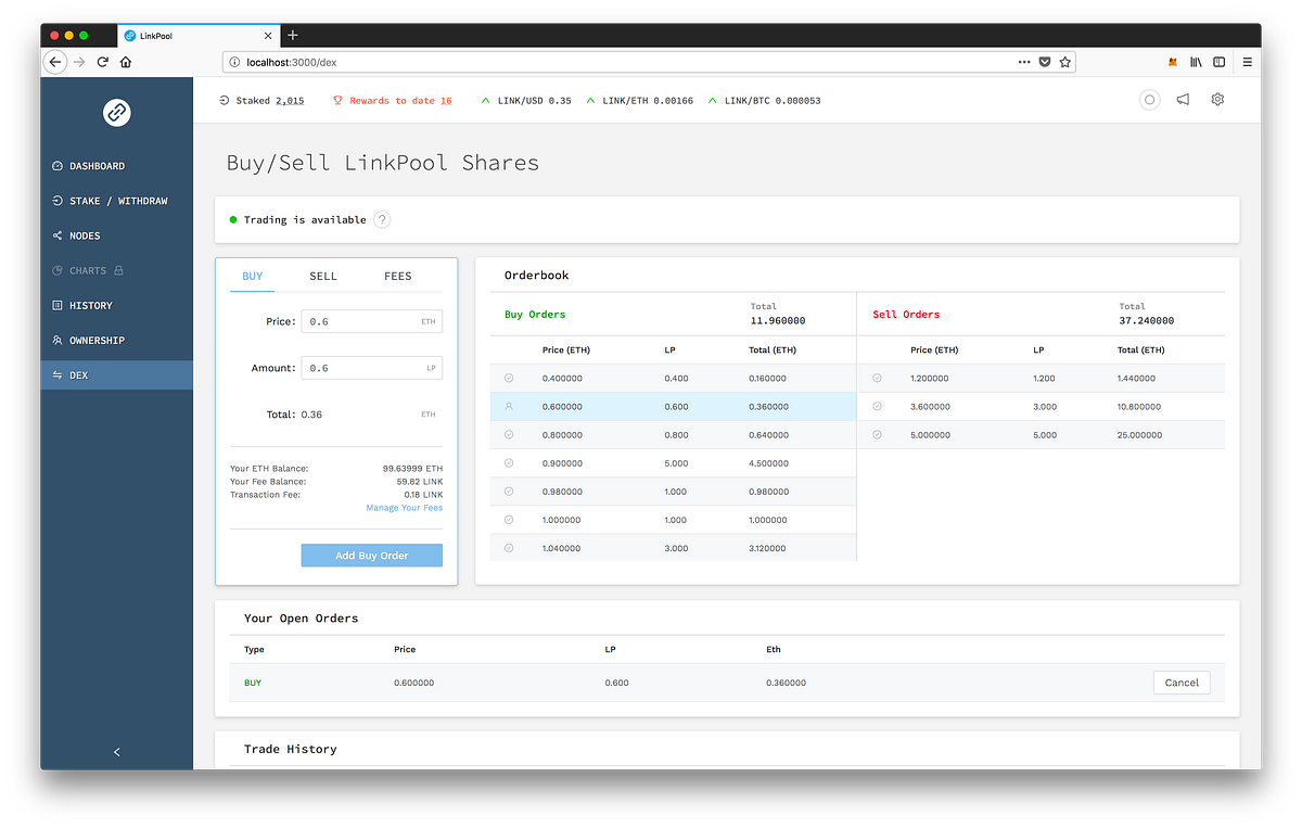 Linkpool Progress — Contract Upgrade Dex And Our Production Infrastructure By Jonny Huxtable