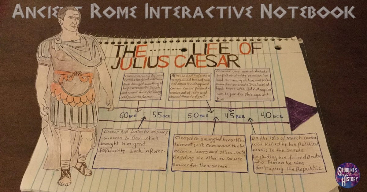 Ancient Rome Interactive Notebook Set | by Students of History | Medium