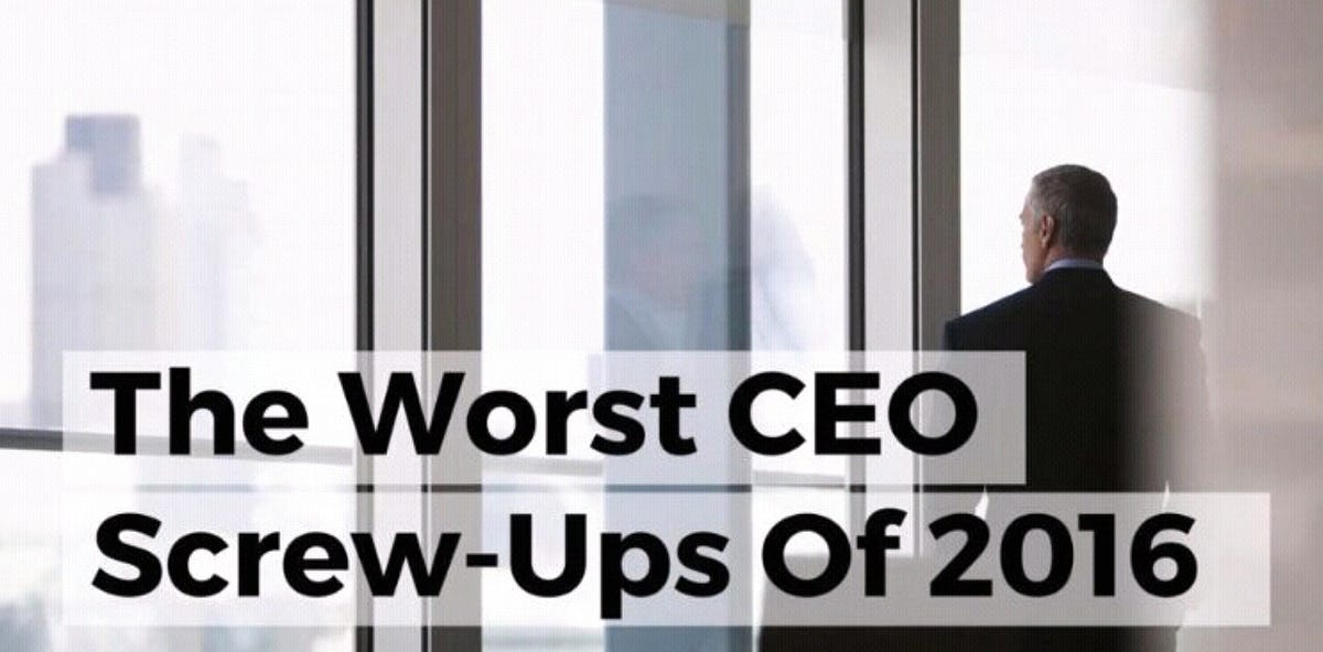 These 9 CEO’S made the worst screw ups.... | by Raymond D'ware | Medium
