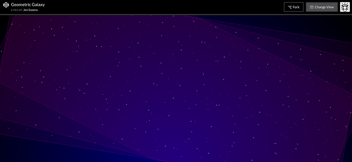 CSS Tutorial: Animated Geometric Galaxy Background | by Jen Saxena | Medium