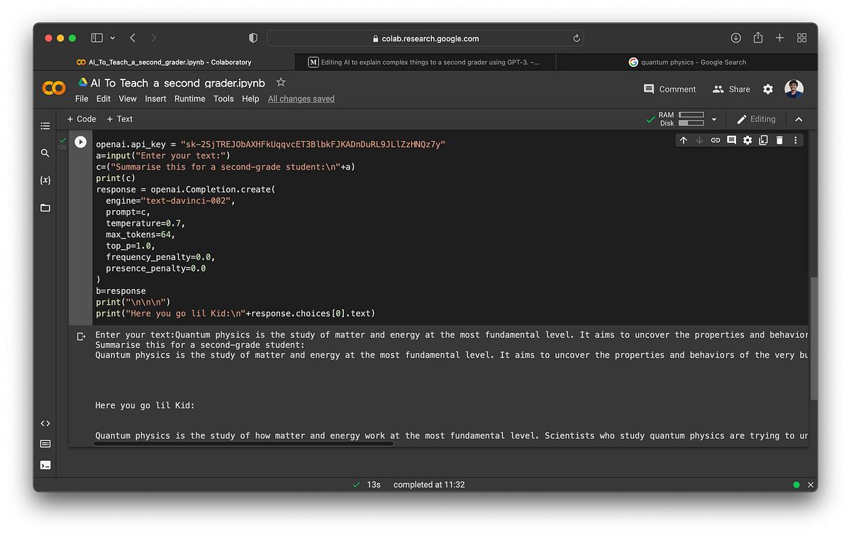 AI To Explain Complex Things To A Second Grader Using GPT 3 By Eeman AI To Explain Complex Things To A Second Grader Using GPT 3 By Eeman