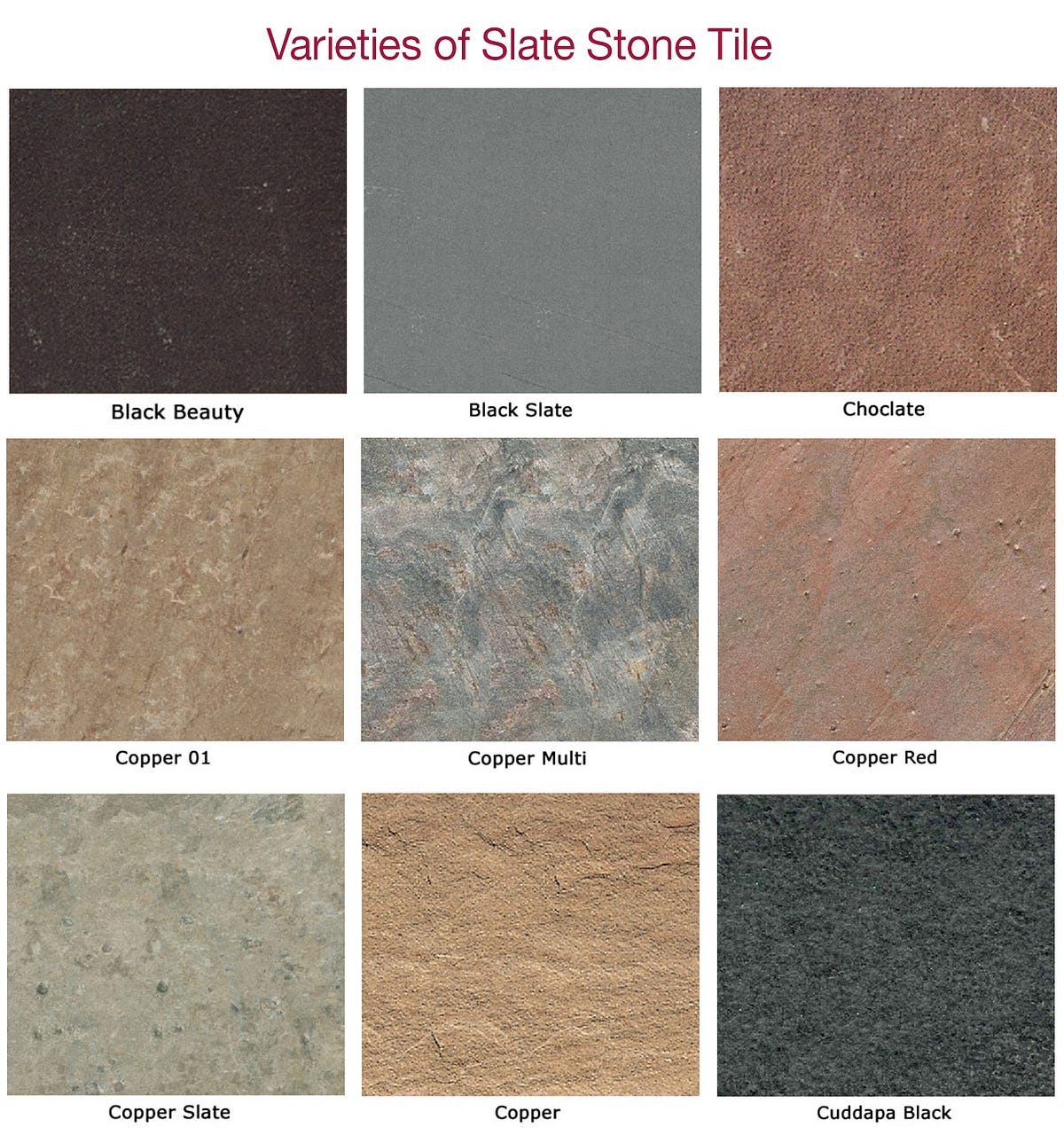 Varieties of Slate Stone Tiles | by Simant Granites | Medium