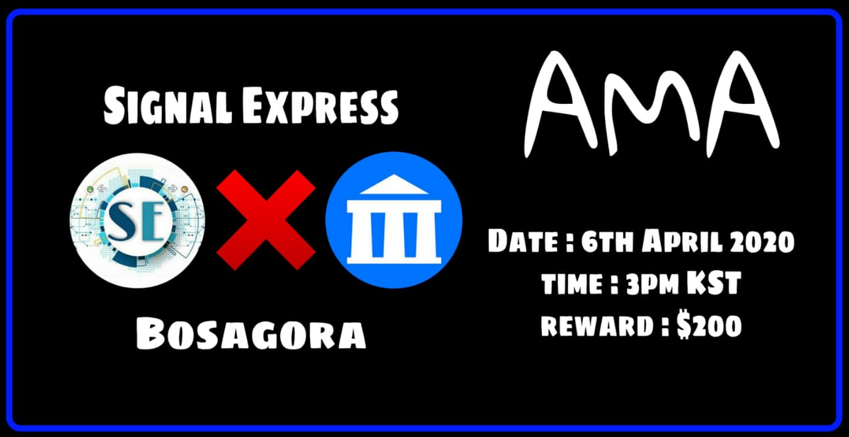 Crypto Signal Express AMA: BOSAGORA Recap. - BOSAGORA - Medium