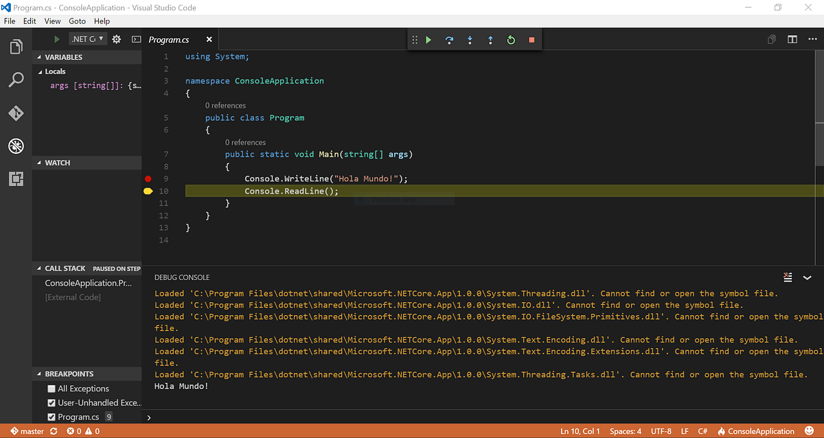 Building a C# console application with Visual Studio Code | by Leonardo ...