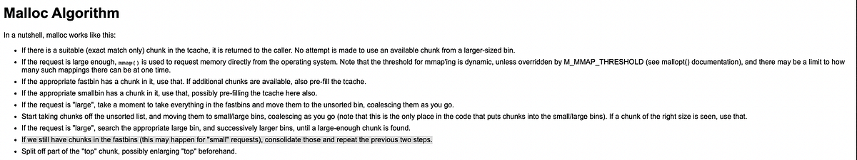The toddler’s introduction to Heap Exploitation, FastBin Dup Consolidate (Part 4.2) | by +Ch0pin ...