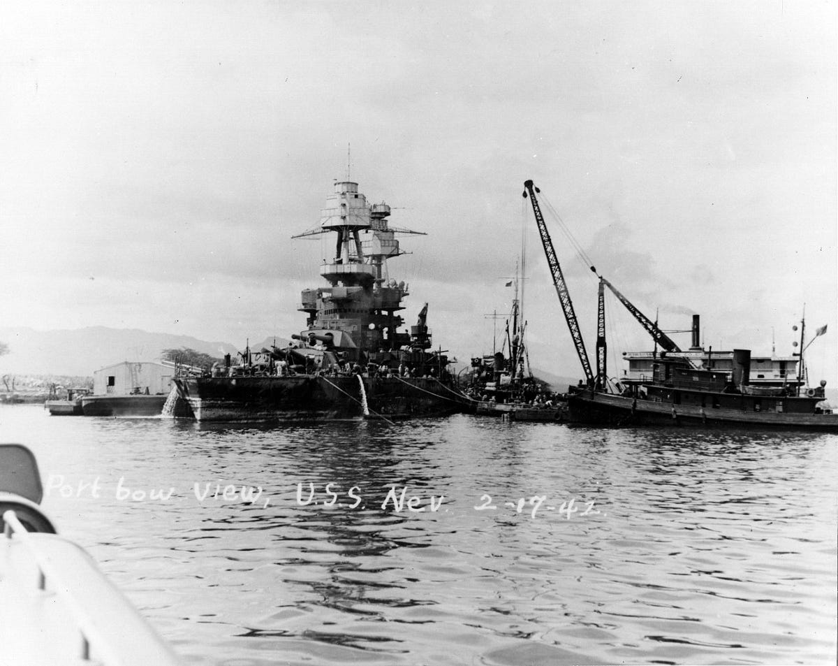 How Did The Navy Raise Sunken Battleships After Pearl Harbor? | by ...