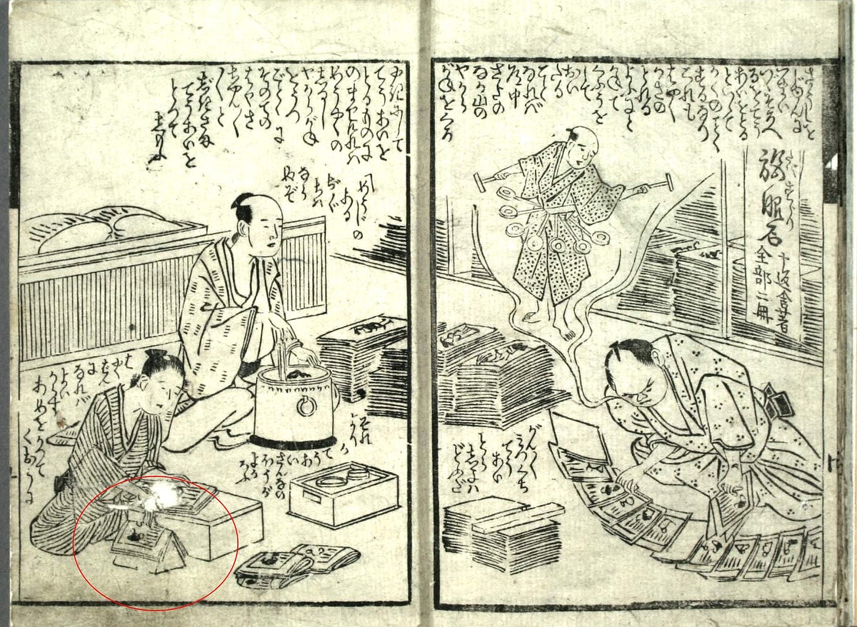 Edo period book publishing from Atariyashita Jihondoiya (的中地本問屋) | by ...