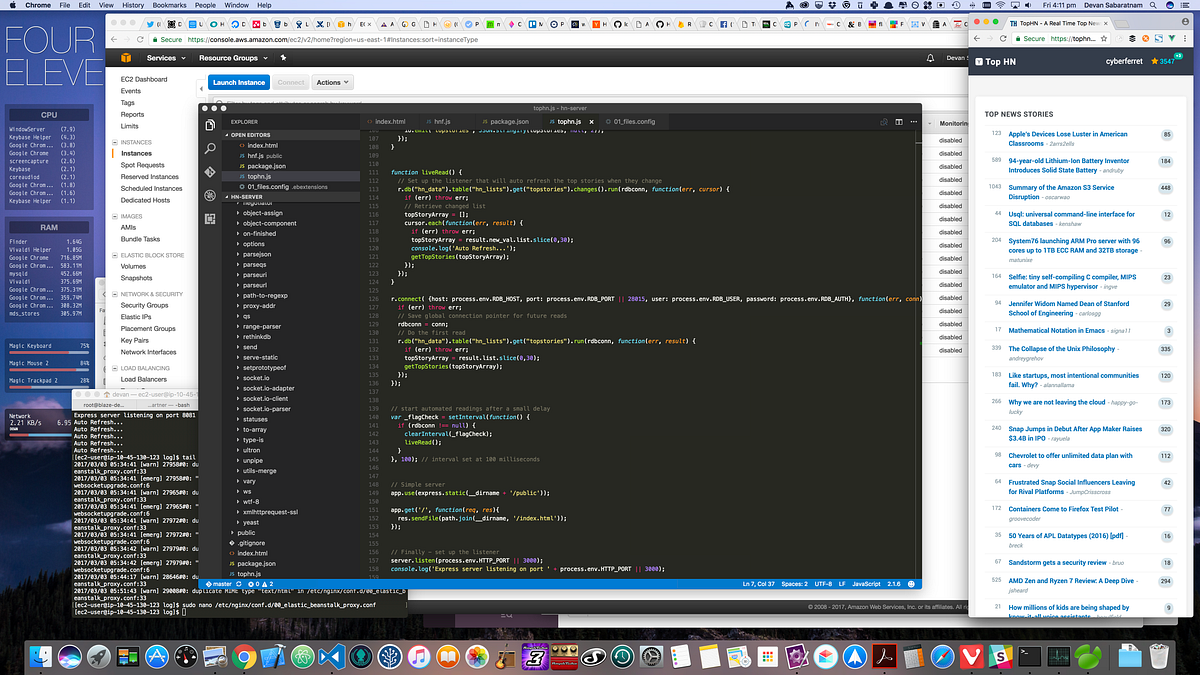 TopHN — A fun side project built with Vue.js and RethinkDB | by Devan Sabaratnam | HackerNoon ...