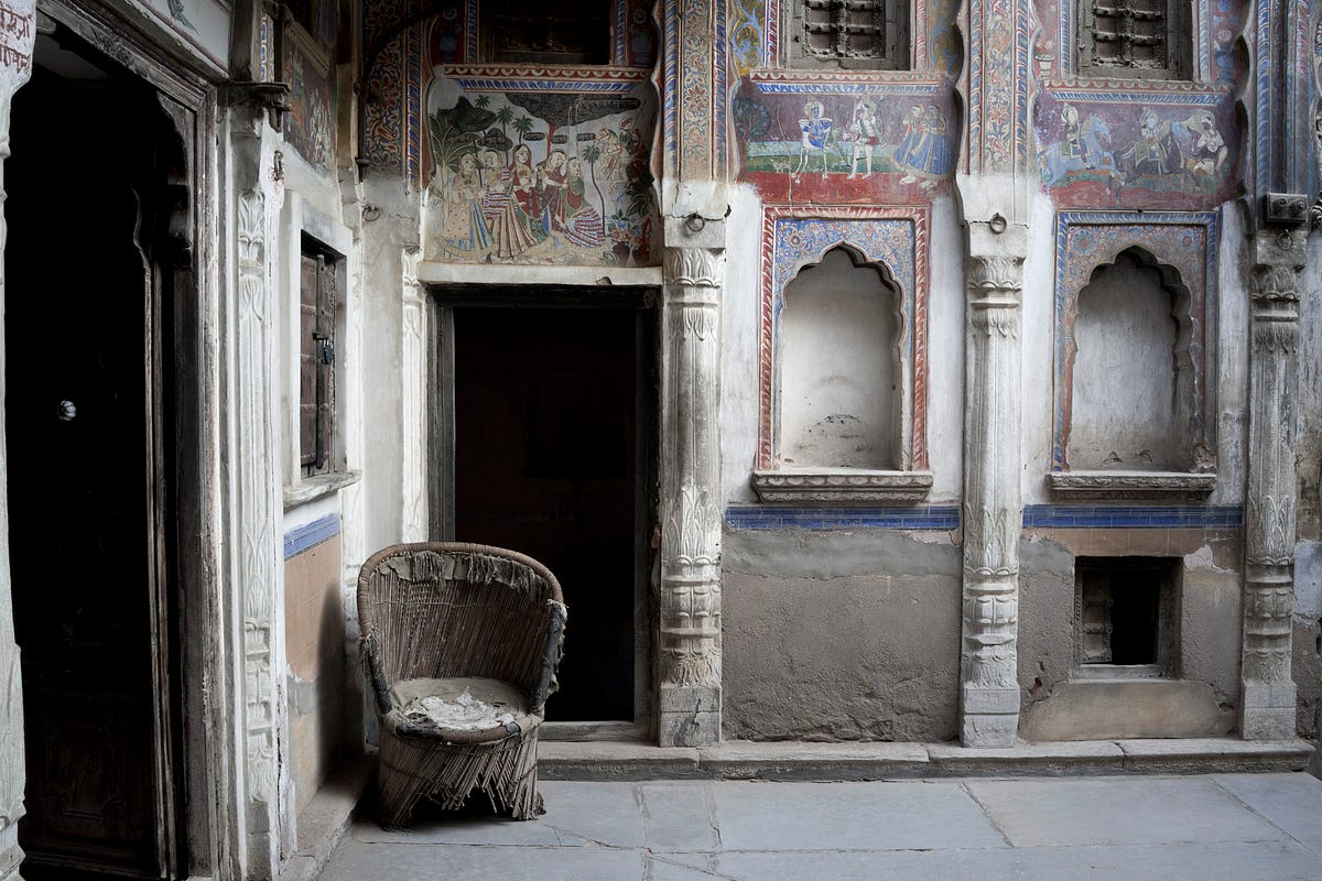 Painted Towns 7. The Shekhawati havelis are rambling… | by David Zurick ...