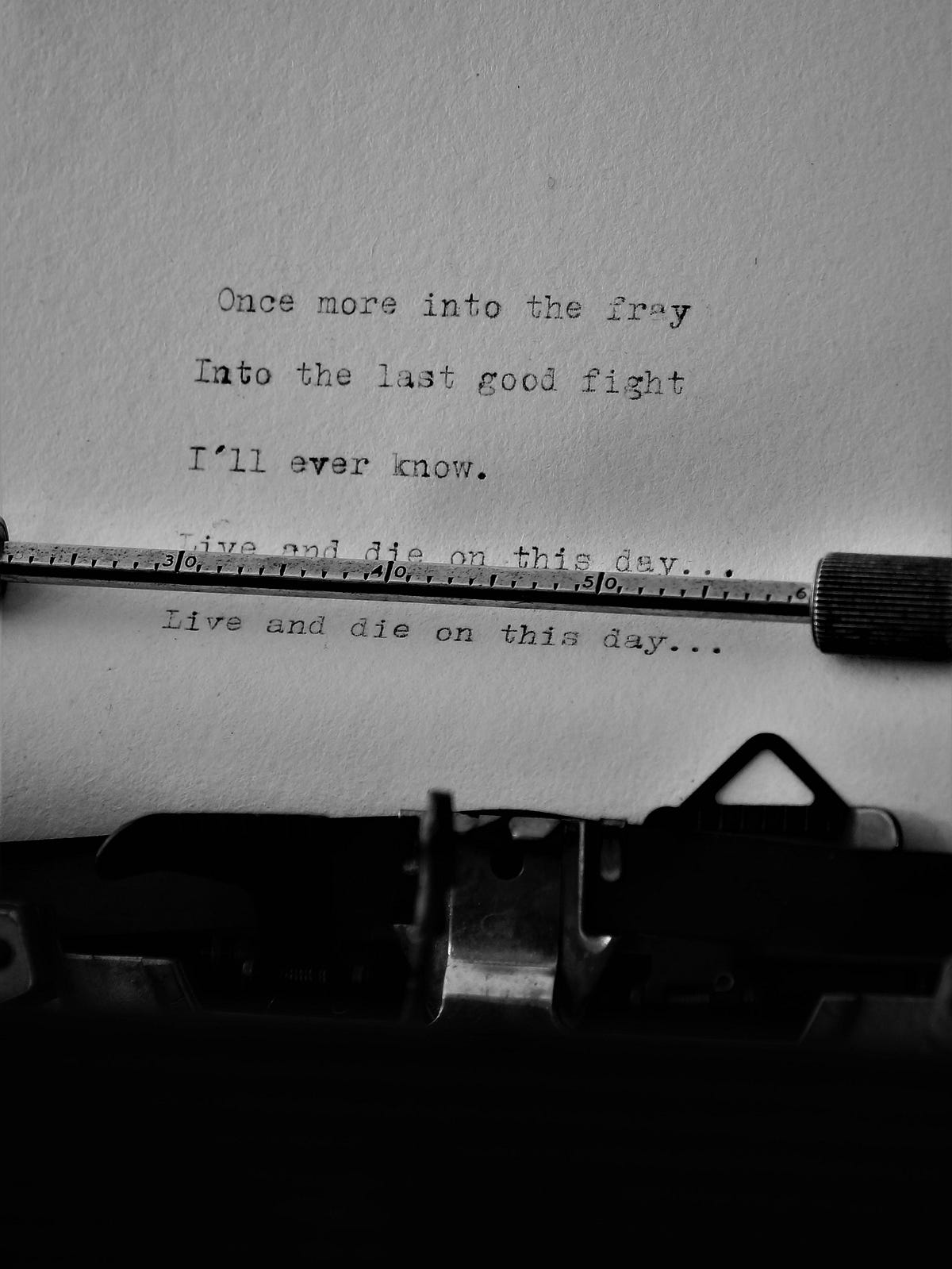 Typewriter poetry - Weeds & Wildflowers - Medium
