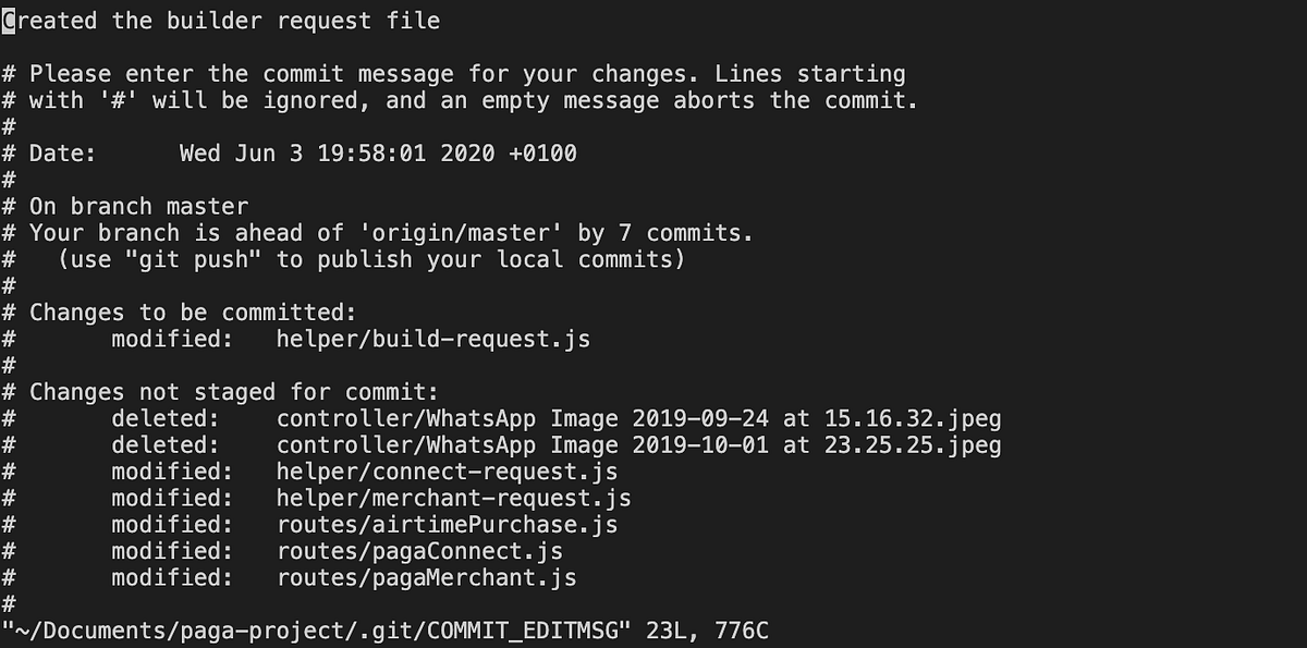 Editing Git Commit. Commit messages simply record changes… | by Paga Developer Community | Medium