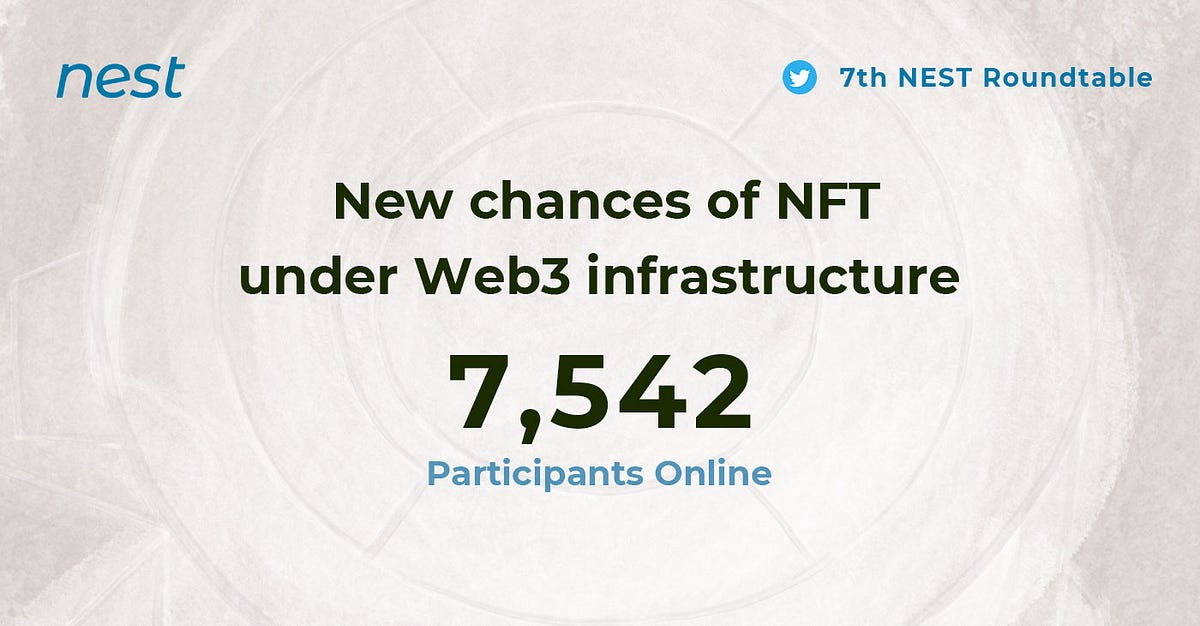 NEST Roundtable 7：New chances of NFT under Web3 infrastructure | by ...