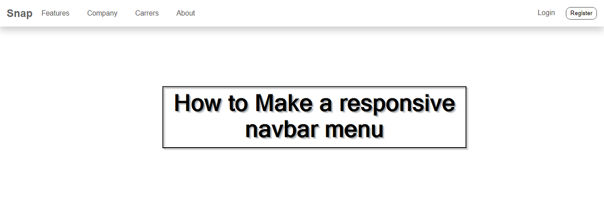 How to Make a responsive navbar menu with dropdown | by Elsam Atchole | Medium