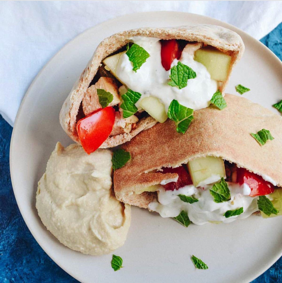 Greek Pita with Chicken and Hummus | by Hummustir | Medium