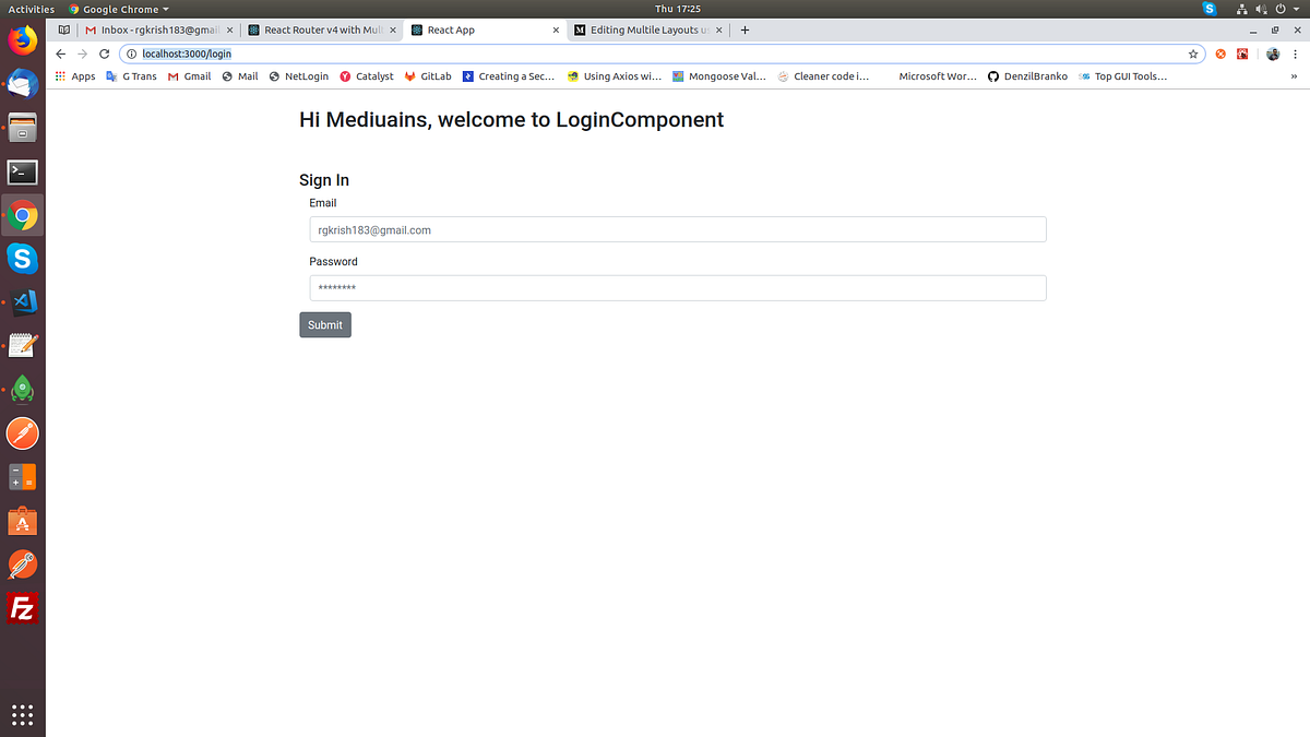 React with Multiple Layouts using React Router Dom | by Gopala Krishnan R | Medium