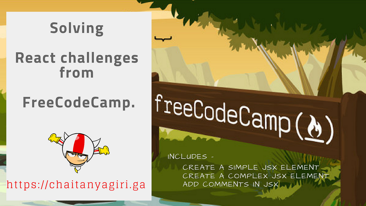 Solving React challenges from FreeCodeCamp. | Challenge number 1,2 and ...