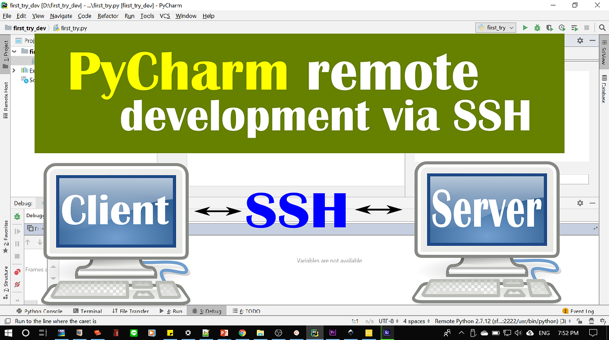 Python PyCharm Remote Development via SSH | by Ardian Umam | Medium