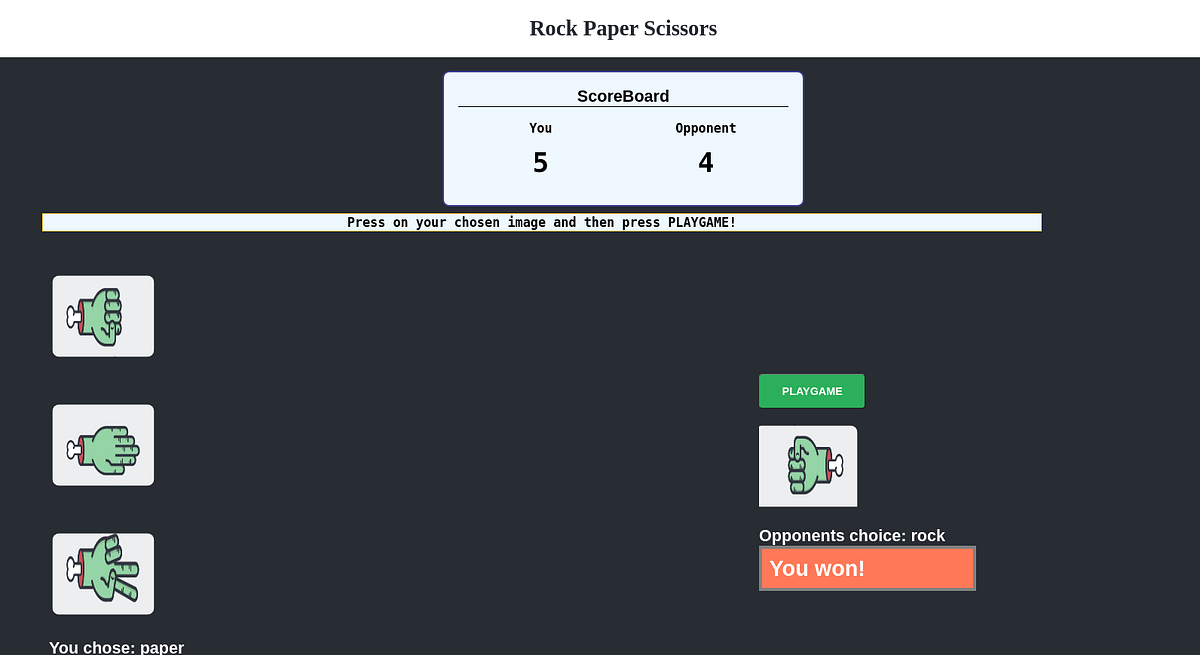 Learn Vue.js Essentials through a Rock-Paper-Scissors Game | by Richard ...