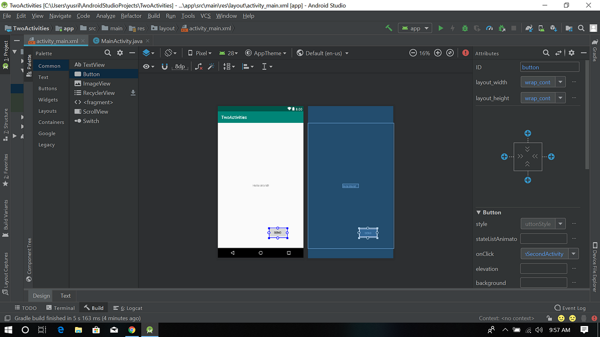 Android fundamentals 02. 2.1 Activities and intents | by Yusril Iqbal ...