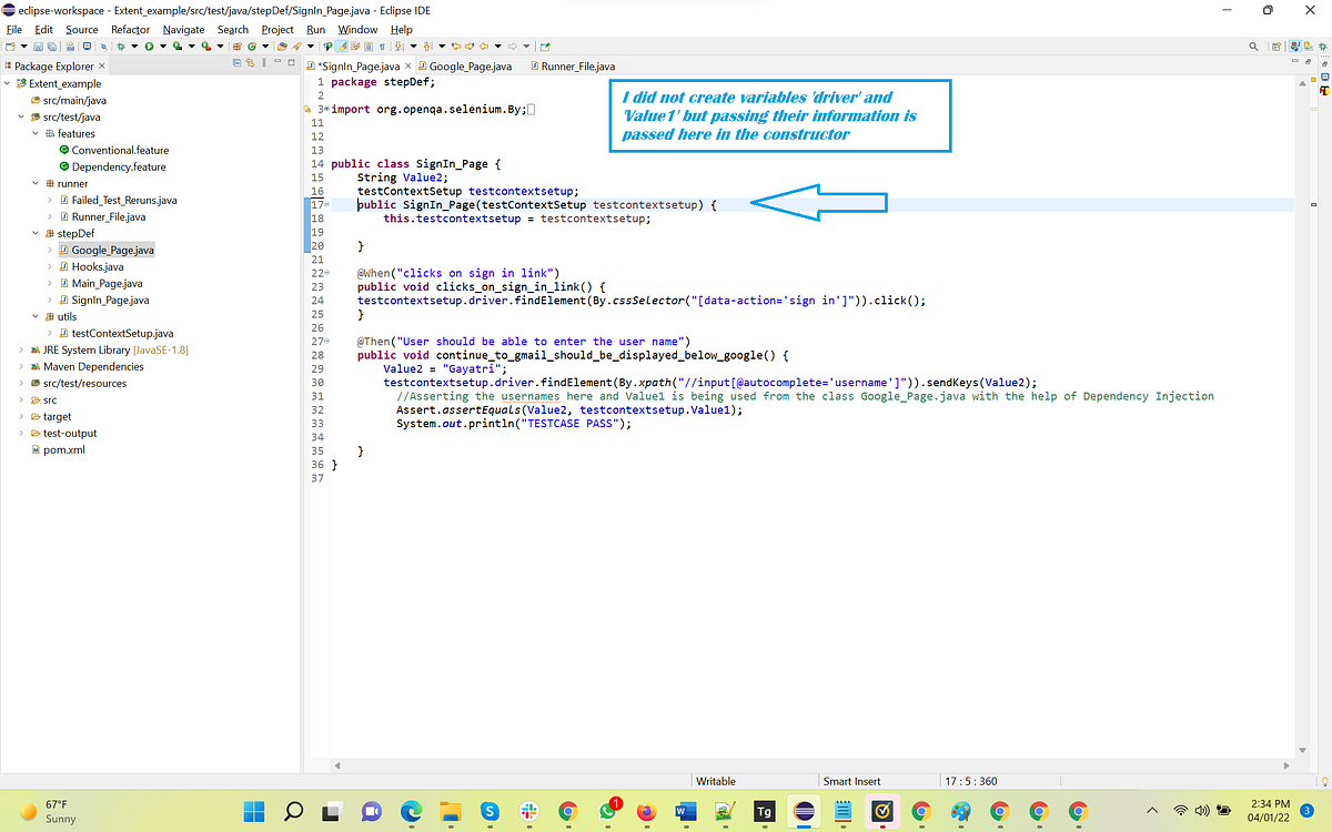 Dependency Injection In Bdd Cucumber Pico Container By Gayatri Aradhye Medium