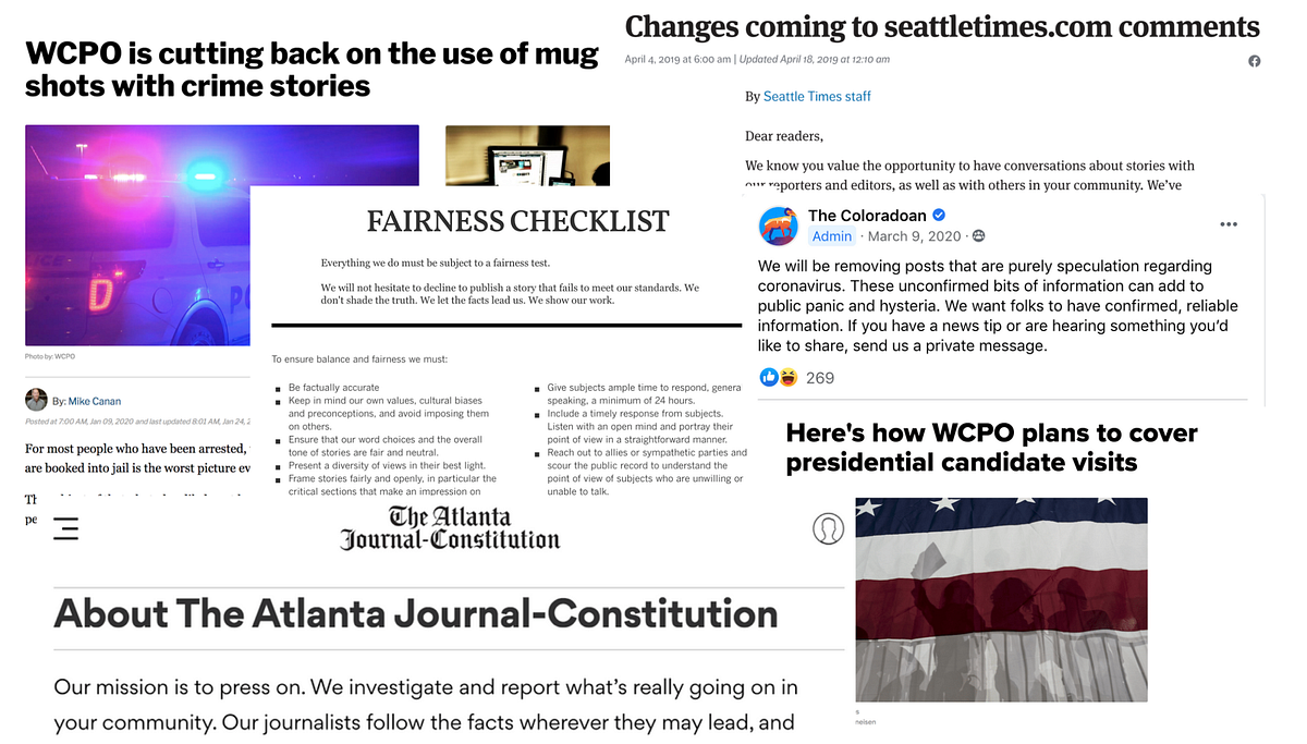 See how newsrooms are building trust by searching hundreds of examples in new Trusting News ...