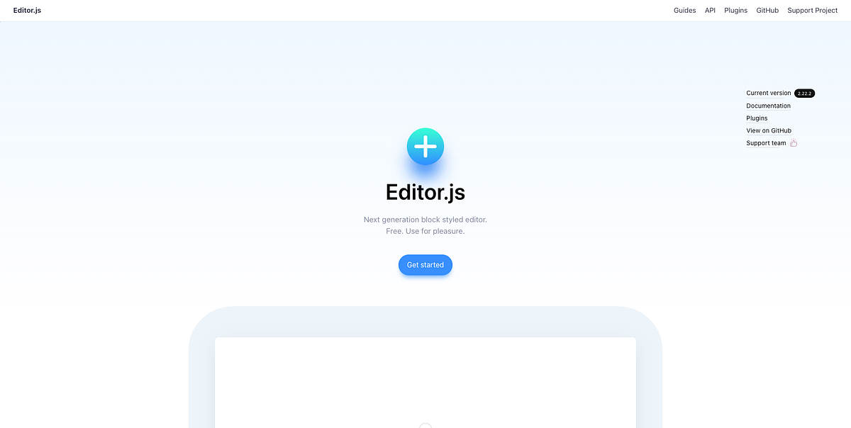 Getting Started with Editor JS. Creating your own custom blog editor… | by shrey vijayvargiya ...