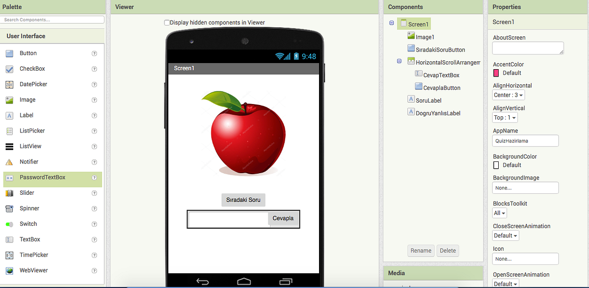 MIT App Inventor — Quiz Hazırlama | by Ramazan Zafer | Medium