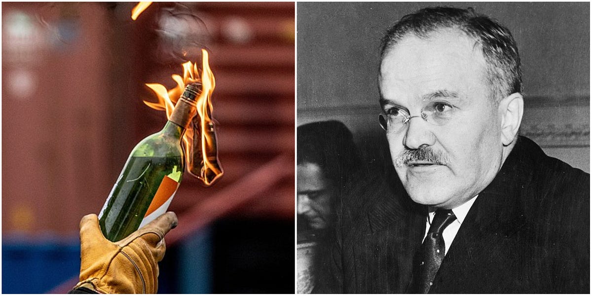 How Did the Notorious Molotov Cocktail Get Its Name? | Short History