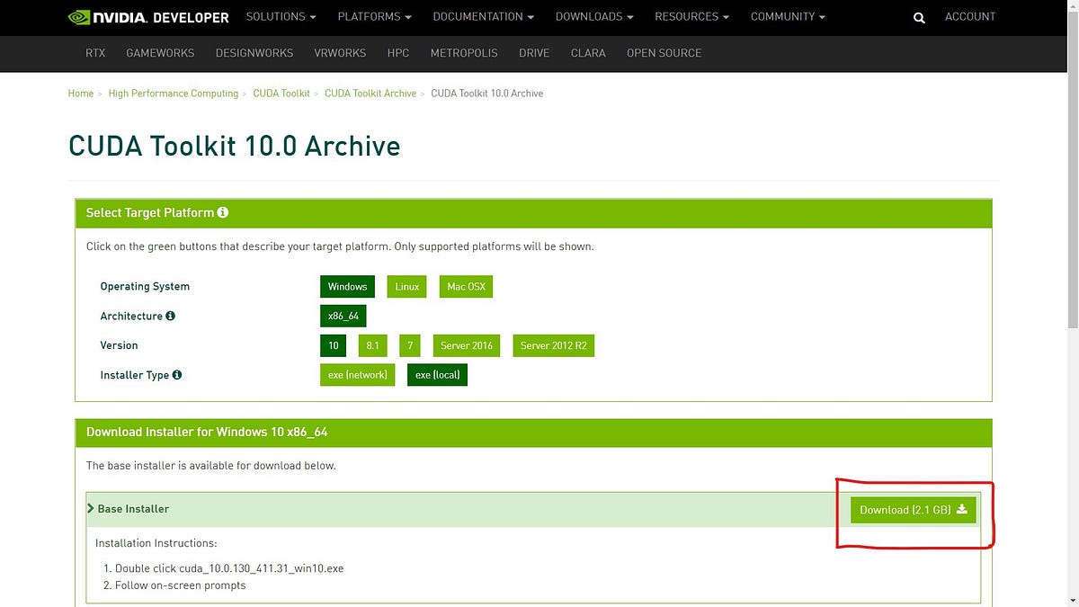 Setting up TensorFlow-GPU 2.0.0 in Windows 10 | by Akshay Kumar .C.P ...