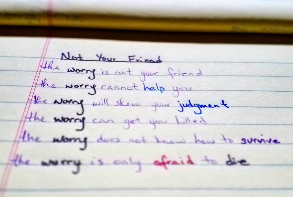 Not Your Friend. the worry is not your friend the worry… | by Chaylíce ...