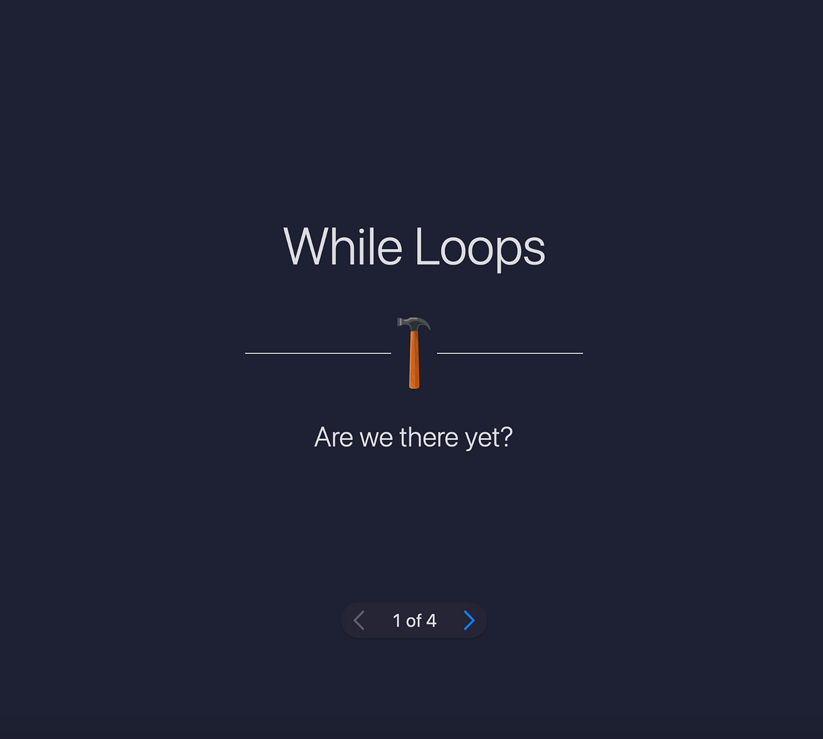＃55 Swift Playground 的 while loops 關卡 - 彼得潘的 Swift iOS App 開發教室 - Medium