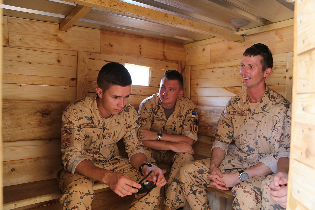 Estonian soldiers built a sauna in Africa to support their peacekeeping ...