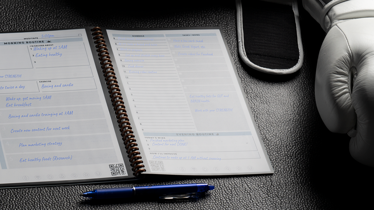 Create A Fitness Tracker In Your Notebook By Rocketbook Launchpad 