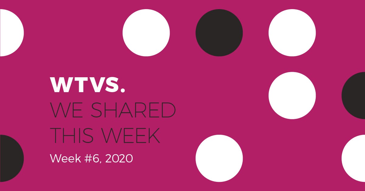 WTVS. We Shared This Week: #6. We share a pretty serious amount of ...