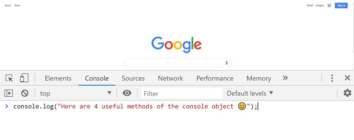 4 Useful DevTools console methods - Oluwaseye - Medium