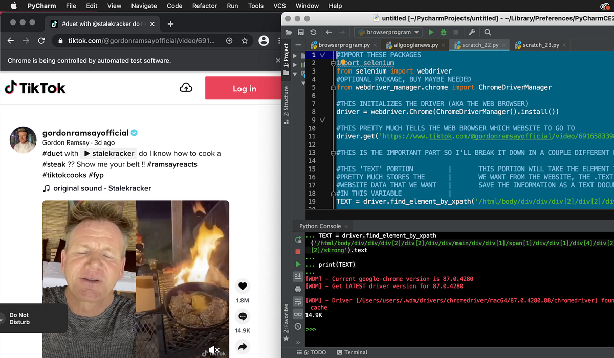 How To Scrape Number Of TikTok Comments Using Python! | by Manpreet Singh | Medium