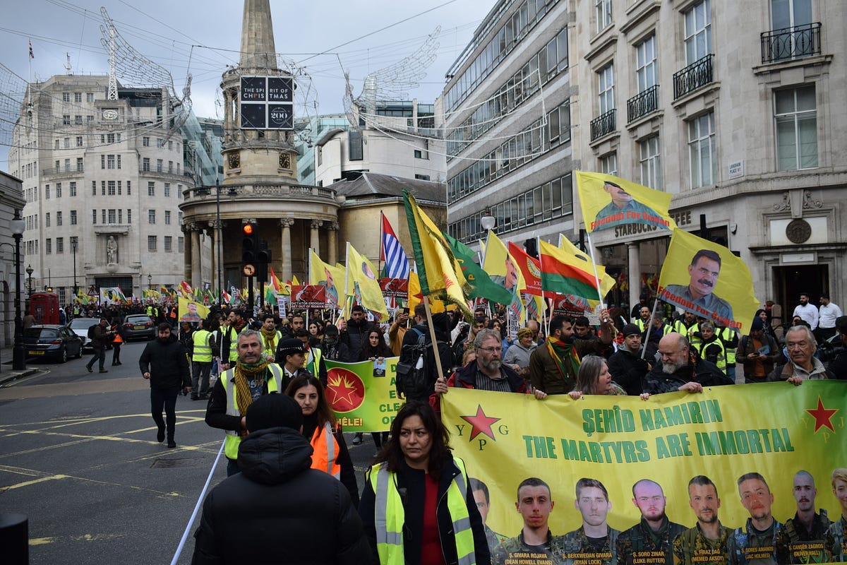 Photos: Kurdish activists march from BBC to Parliament — 2019 | by Matt ...