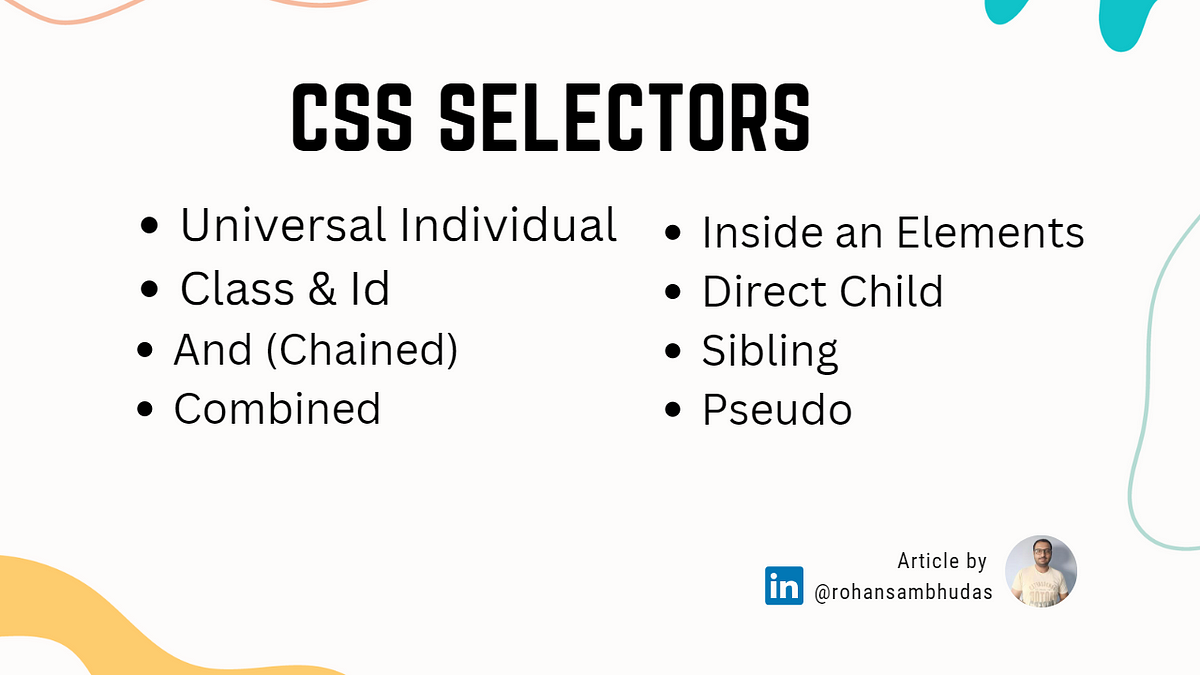 All About Css Selectors In This Article We Are Going To… By Rohan Sambhudas Nov 2022 Medium