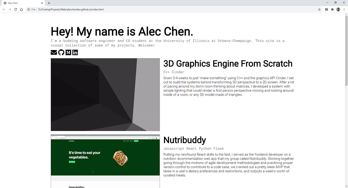 Building a Personal Coding Portfolio Website | The Startup