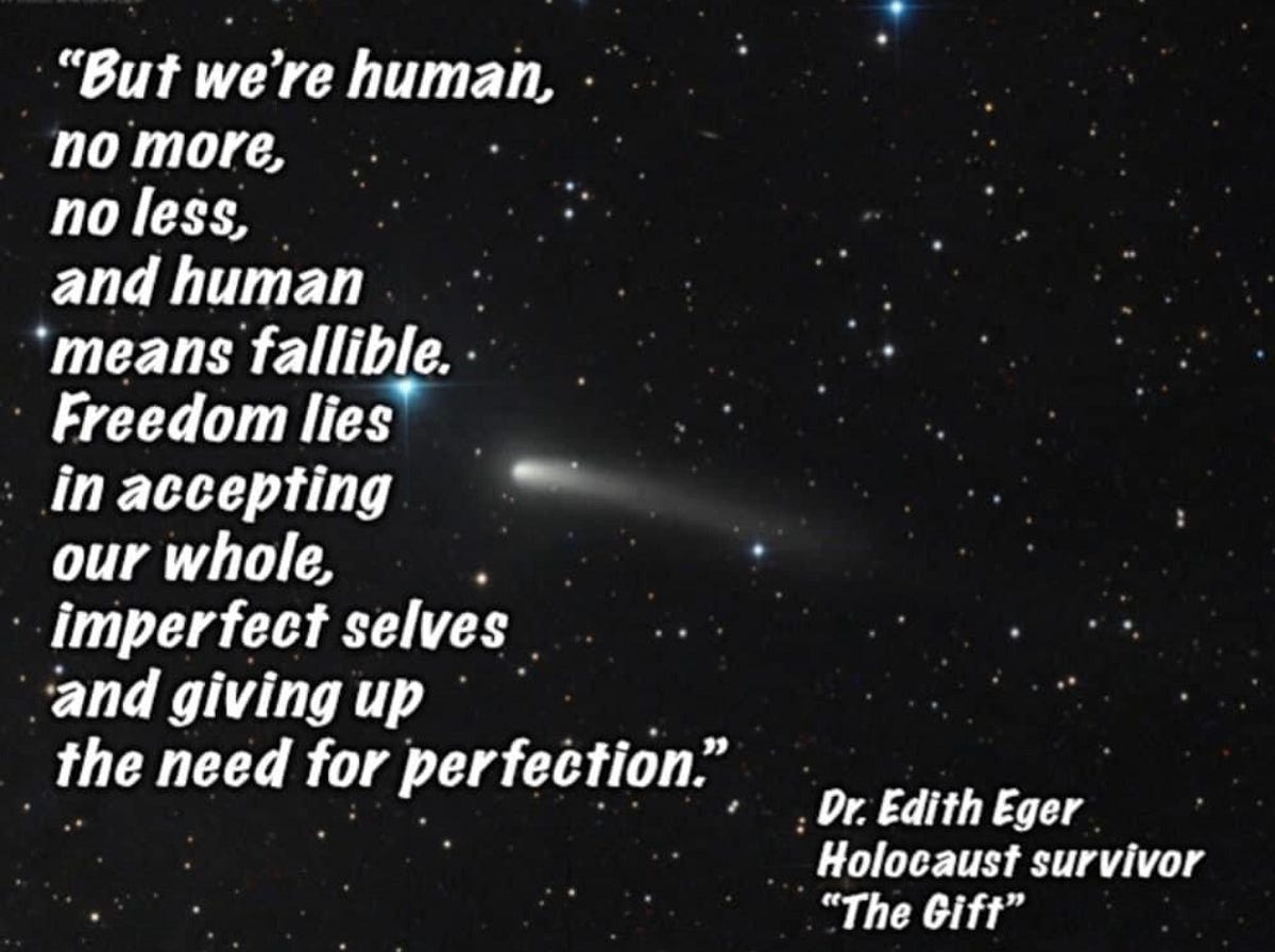 “To counteract my belief. that I was damaged, I strove for perfection ...