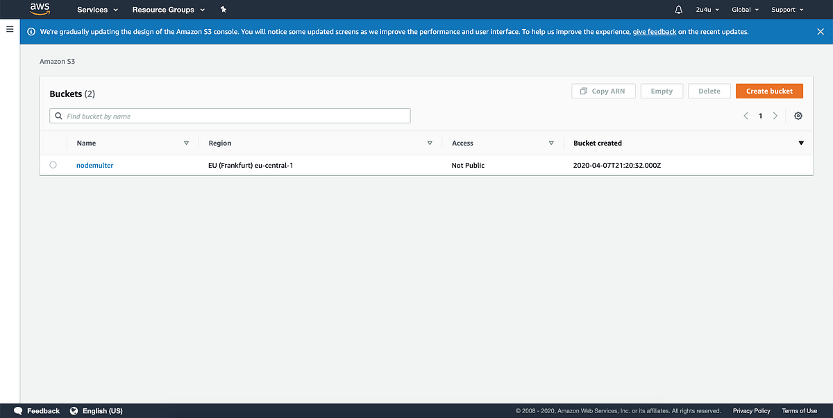 How to upload images to Amazon S3 using Node and Multer? | by 2u4u | Medium