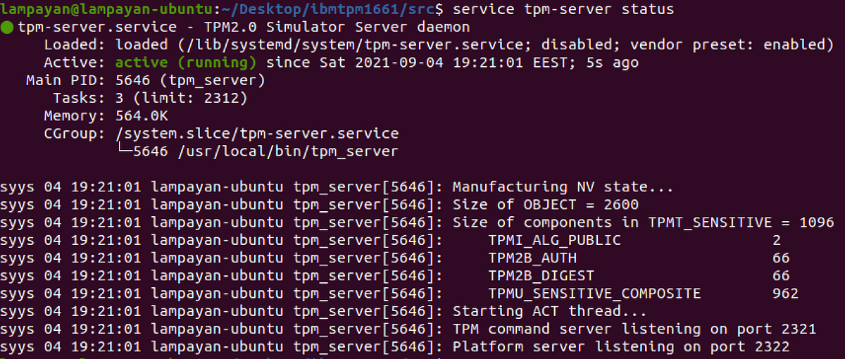 How to setup TPM-simulator in Ubuntu 20.04 | by Francis Lampayan | Medium