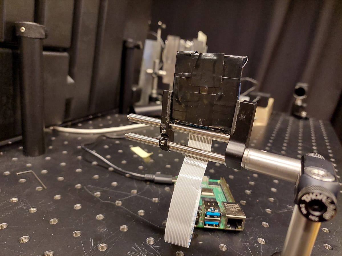 Building a lensless camera with the Raspberry HQ camera, cardboard, and tape | by Eric Bezzam ...