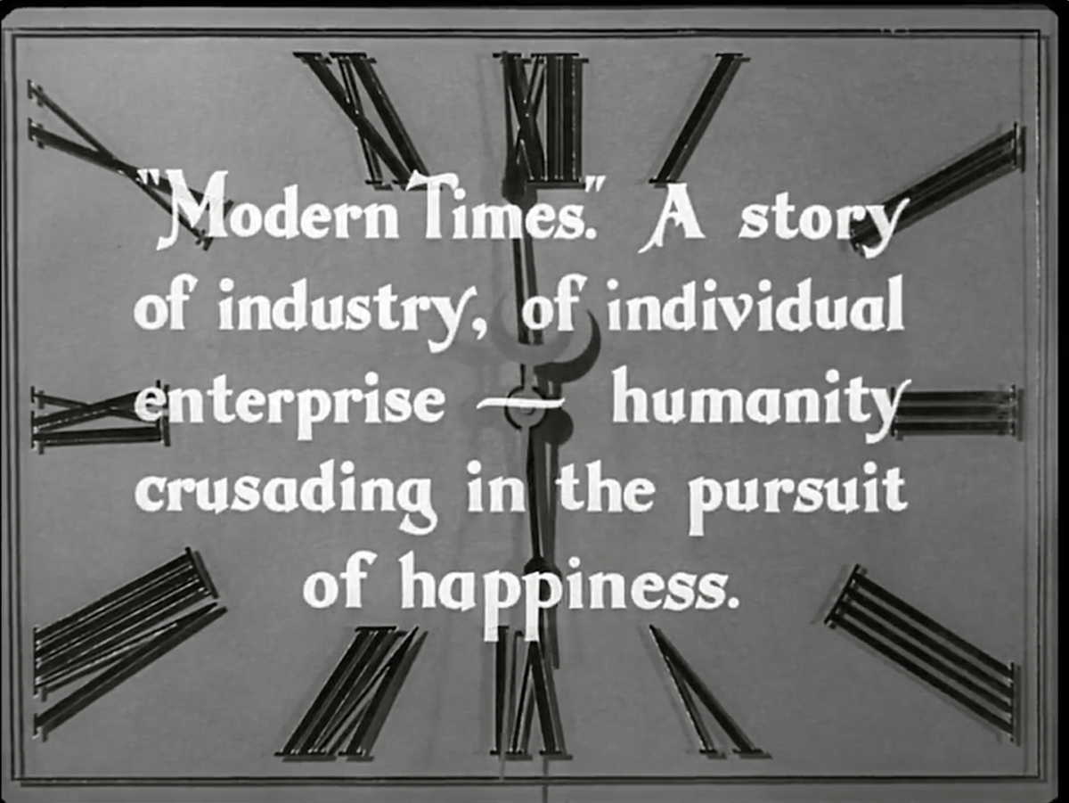 The Brilliance of Chaplin’s Modern Times | by Raleigh Wolseley | Medium