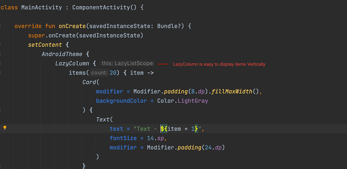 How to use Lazy Layouts in Compose | by Paulo Cesar | Medium