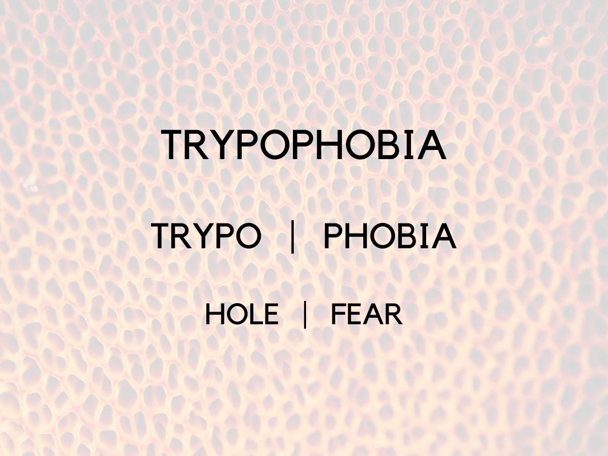 Trypophobia. A Greek word | by Sophie Molloy | The Shortform | Apr ...